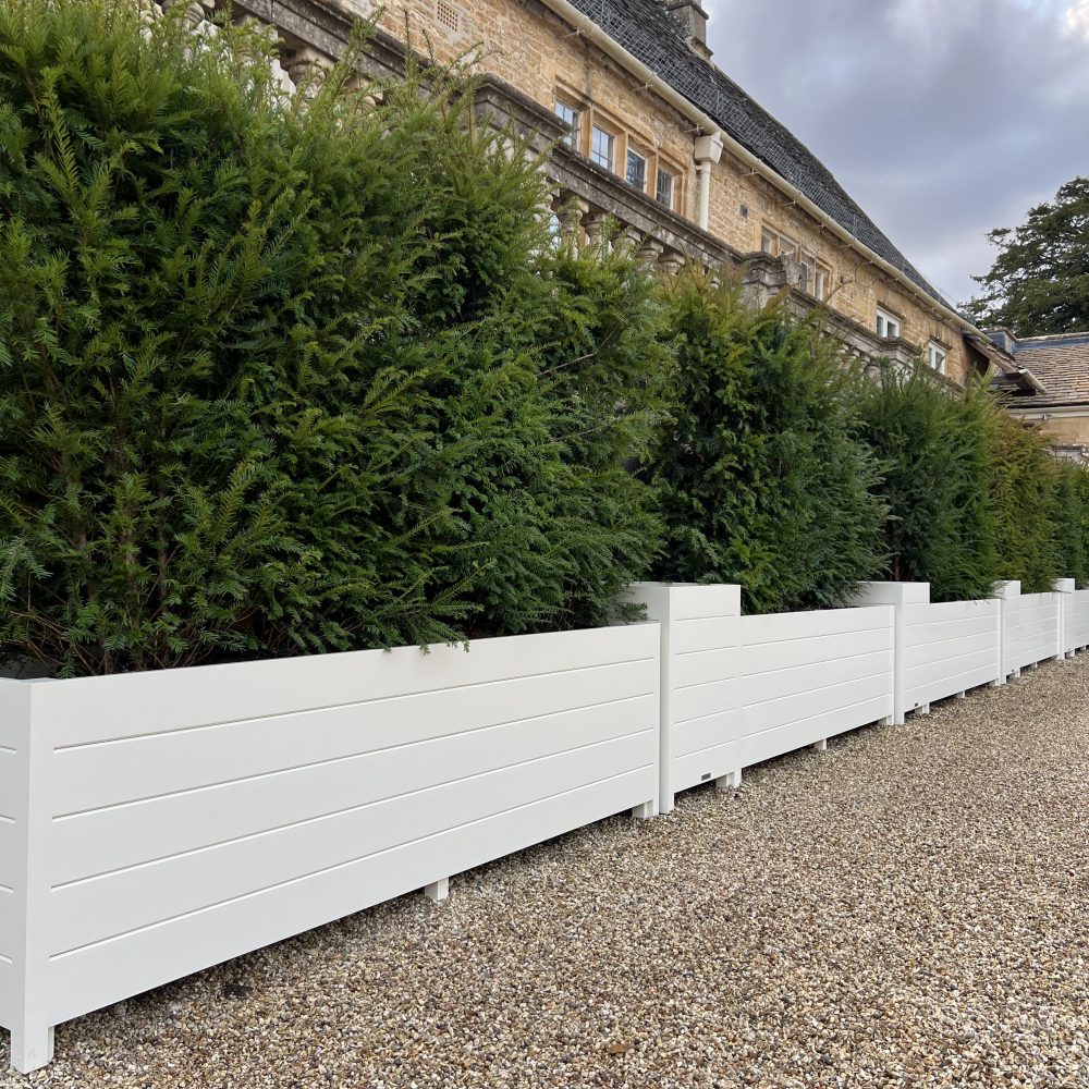 Hardwood Trough Planters - Oxford Planters