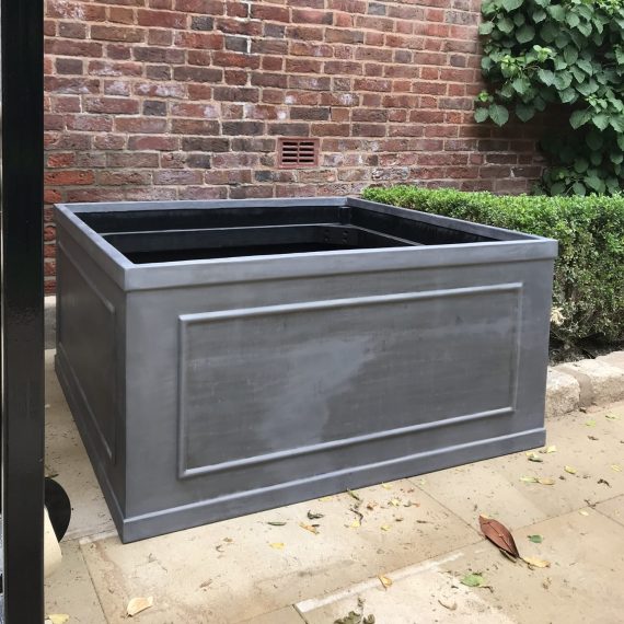 Buy stylish hertage hand-made English Square Lead Planters
